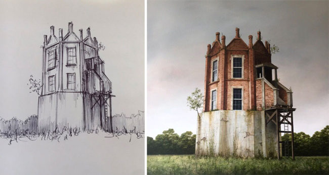 Sketch Vs. Final: Artists Show The Huge Difference Between Their ...