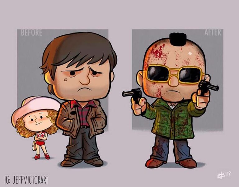 Artist Illustrates How Our Favorite Characters Have Changed In Adorable ...