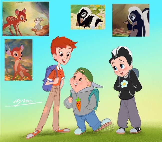 Disney Characters ‘Humanimalized’: Artist Turns Animal Characters Into ...
