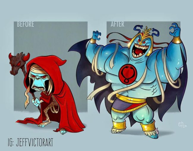 Artist Illustrates How Our Favorite Characters Have Changed In Adorable ...