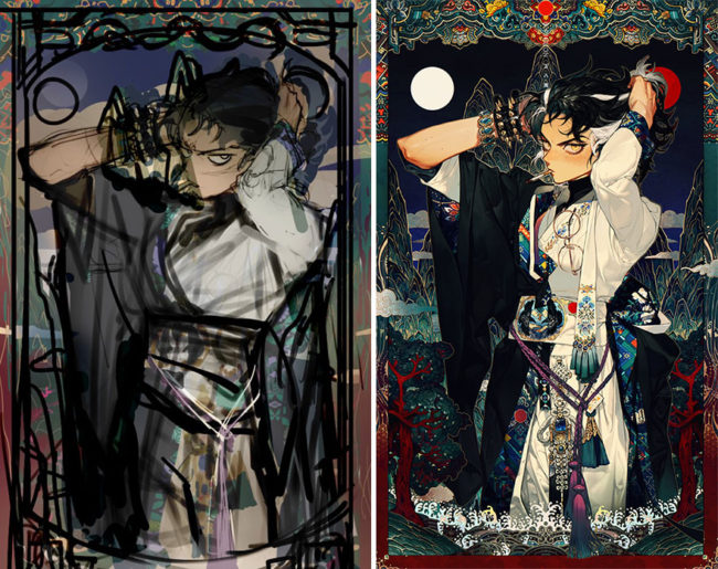 Sketch Vs. Final: Artists Show The Huge Difference Between Their ...