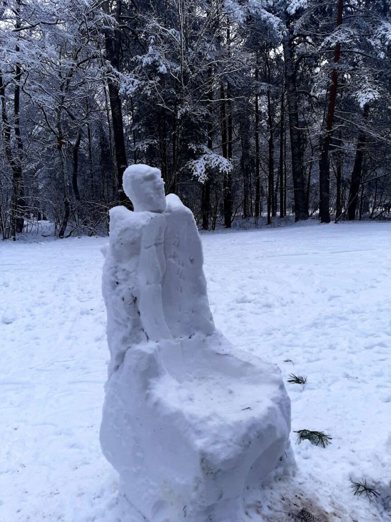 After A Huge Snowfall, Lithuanians Went Out And Made Snow Sculptures ...