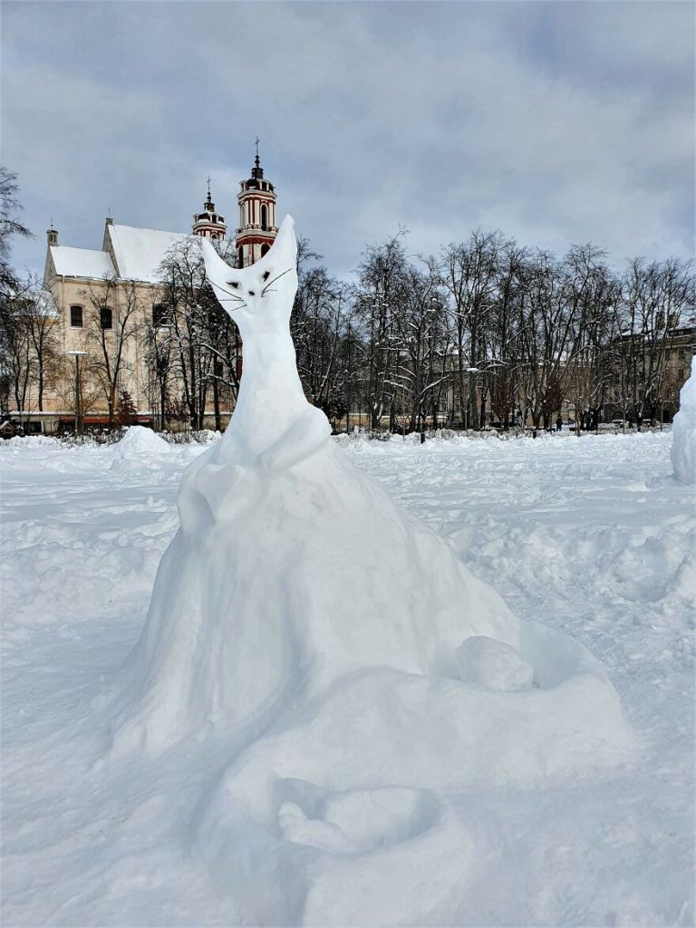 After A Huge Snowfall, Lithuanians Went Out And Made Snow Sculptures ...