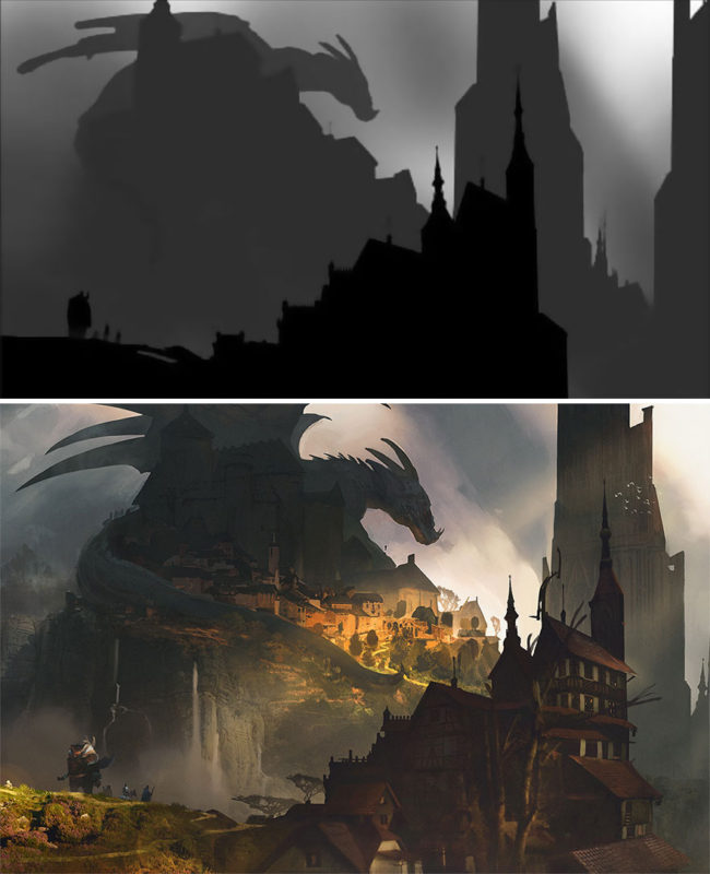 Sketch Vs. Final: Artists Show The Huge Difference Between Their ...