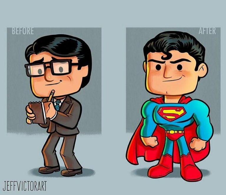Artist Illustrates How Our Favorite Characters Have Changed In Adorable ...