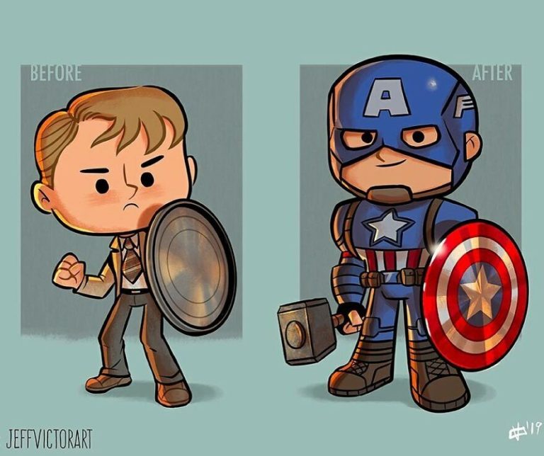 Artist Illustrates How Our Favorite Characters Have Changed In Adorable ...