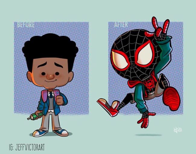 Artist Illustrates How Our Favorite Characters Have Changed In Adorable ...