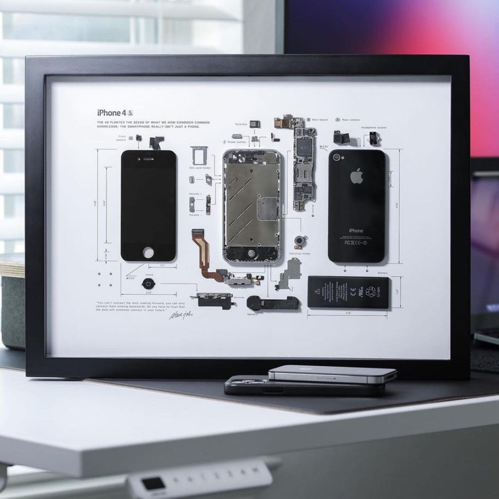This Company Turns a Disassembled Smartphone Into Decor for Your Home ...