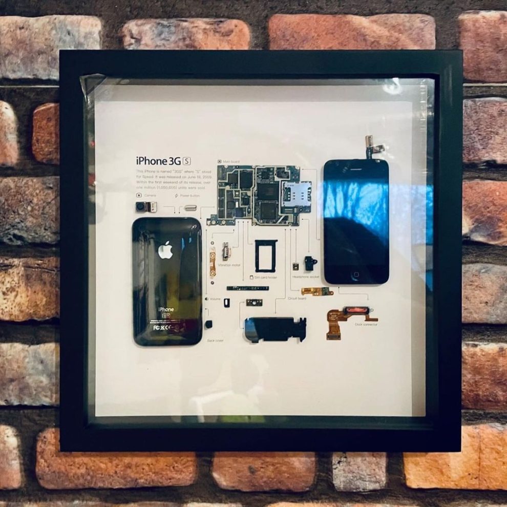 This Company Turns a Disassembled Smartphone Into Decor for Your Home ...