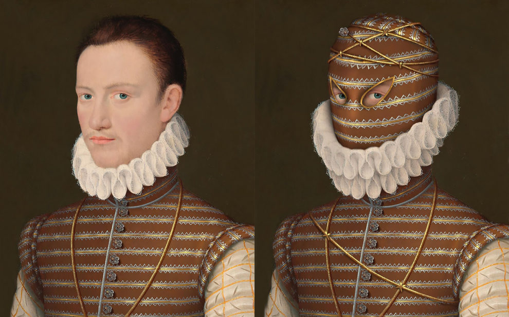 German Artist Created Masked Portraits Of Classical Paintings Inspired ...