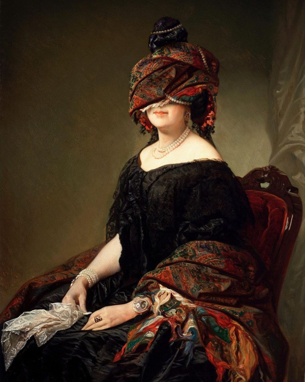 German Artist Created Masked Portraits Of Classical Paintings Inspired ...