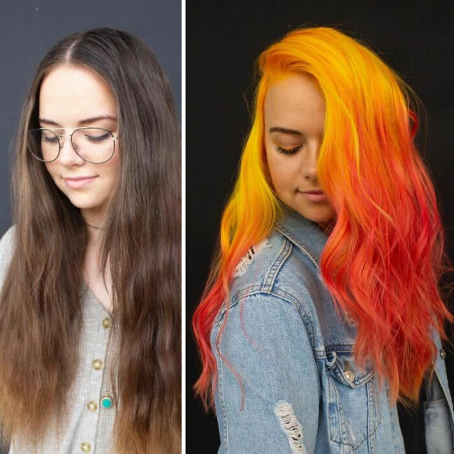 28 Women Who Chose An Unusual Color For Their Hair And Ended Up Looking ...