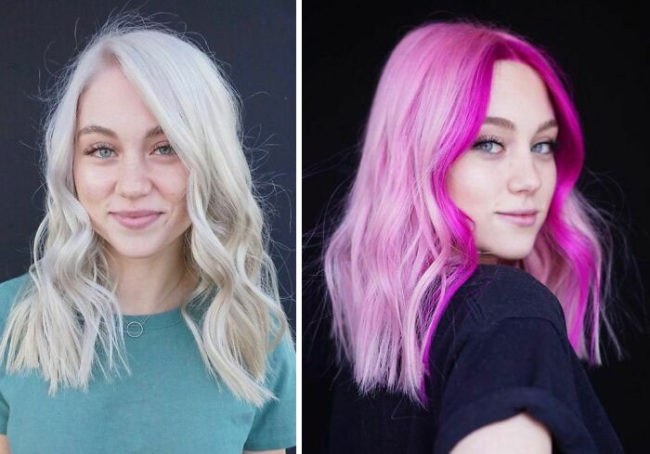 28 Women Who Chose An Unusual Color For Their Hair And Ended Up Looking ...
