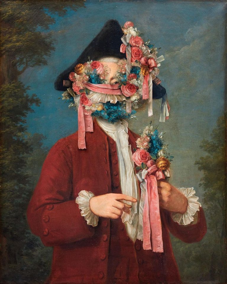 German Artist Created Masked Portraits Of Classical Paintings Inspired ...