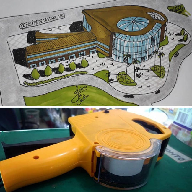 Brazilian Architect Draws Buildings Inspired By Everyday Objects ...