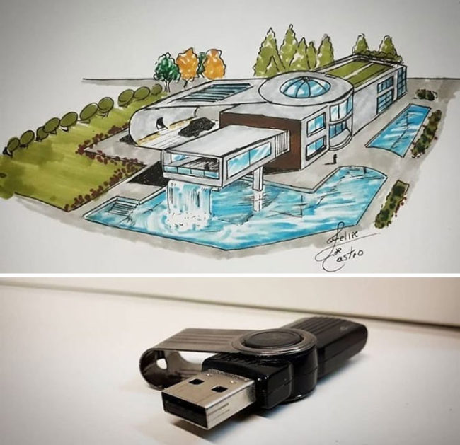 Brazilian Architect Draws Buildings Inspired By Everyday Objects ...