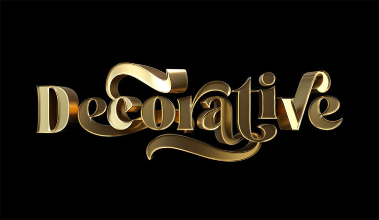 Ornate & Highly Decorative 3D Typography by Katt Phatt » Design You ...