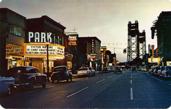 Stunning Real Photo Postcards Captured Street Scenes at Night in the ...