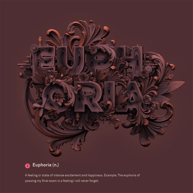Ornate & Highly Decorative 3D Typography by Katt Phatt » Design You ...