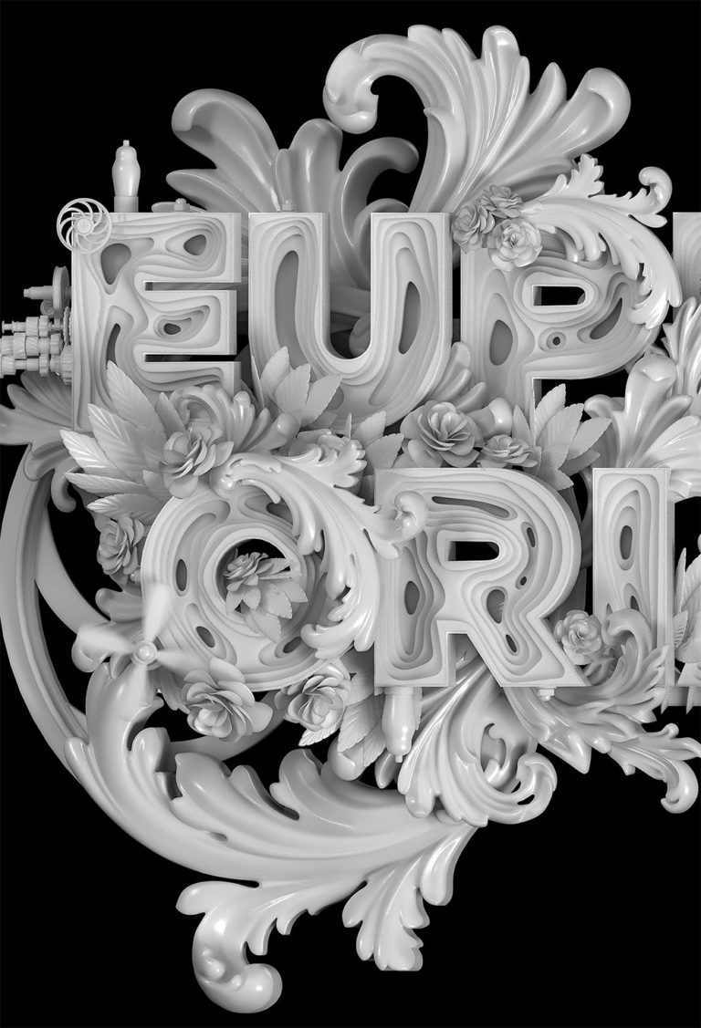 Ornate & Highly Decorative 3D Typography by Katt Phatt » Design You ...