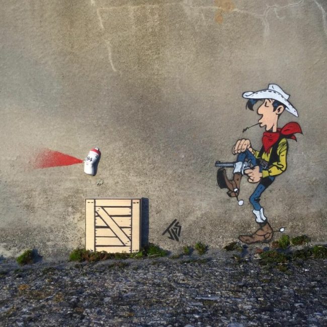 Artist Makes Streets Less Boring By Making Graffiti That Interacts With ...
