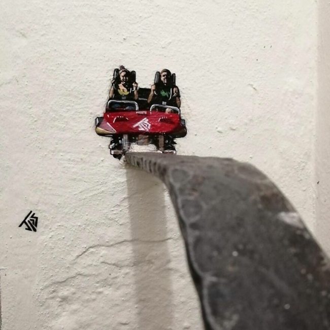 Artist Makes Streets Less Boring By Making Graffiti That Interacts With ...