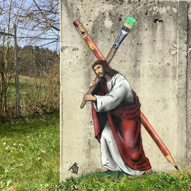 Artist Makes Streets Less Boring By Making Graffiti That Interacts With ...