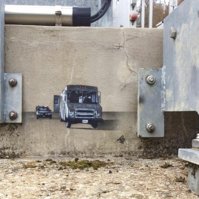 Artist Makes Streets Less Boring By Making Graffiti That Interacts With ...