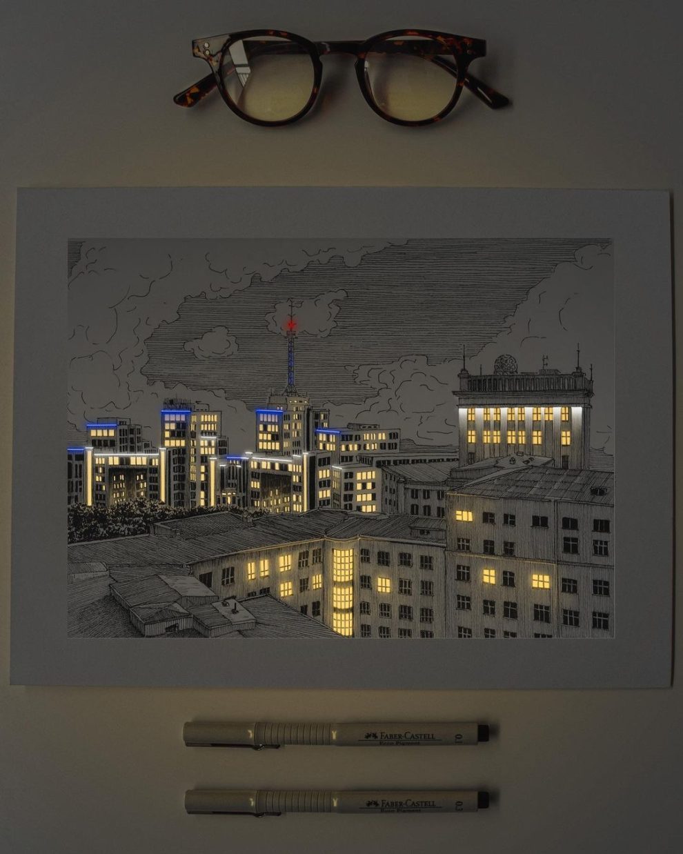 Artist Creates Architectural Drawings Using Pen and Ink And They Look ...