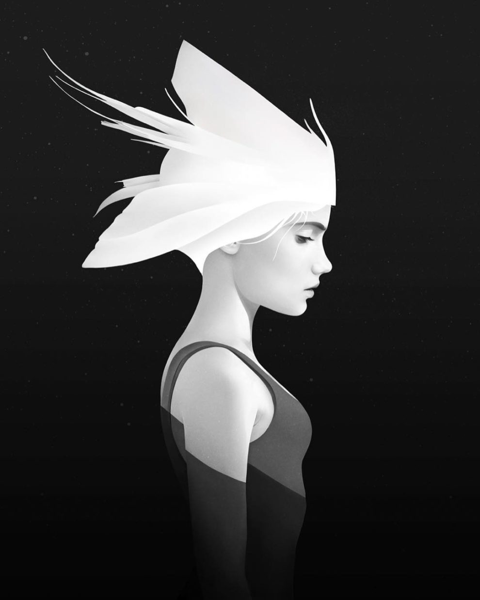 “A Future Within”: The Superb Monochrome Art of Ruben Ireland » Design ...