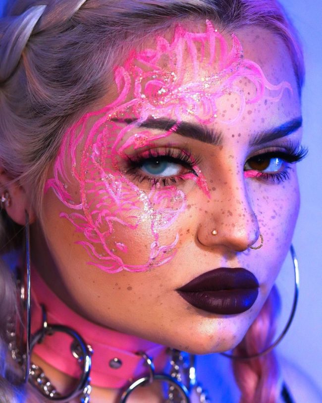 This Artist Uses Makeup To Create Art On Her Face » Design You Trust ...