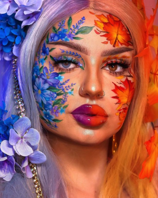 This Artist Uses Makeup To Create Art On Her Face » Design You Trust ...