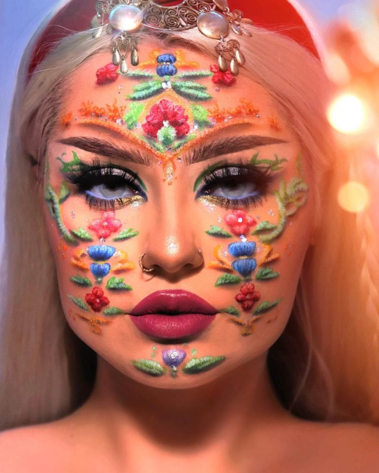 This Artist Uses Makeup To Create Art On Her Face » Design You Trust ...