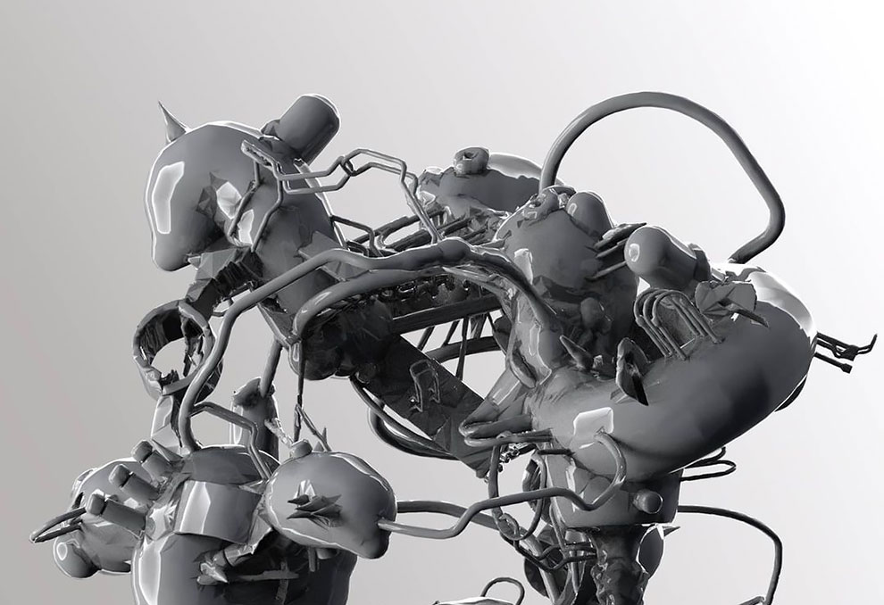 “Introspection”: The Superb Digital 3D Sculptures of Sasha Belitskaja ...