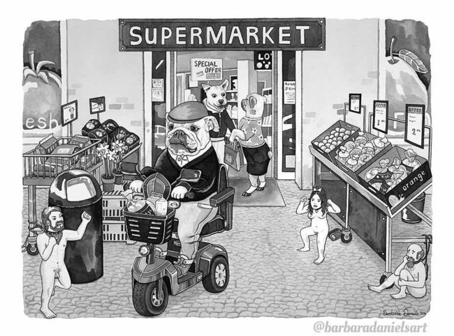 Honest Illustrations By Barbara Daniels Showing Our Society If The ...