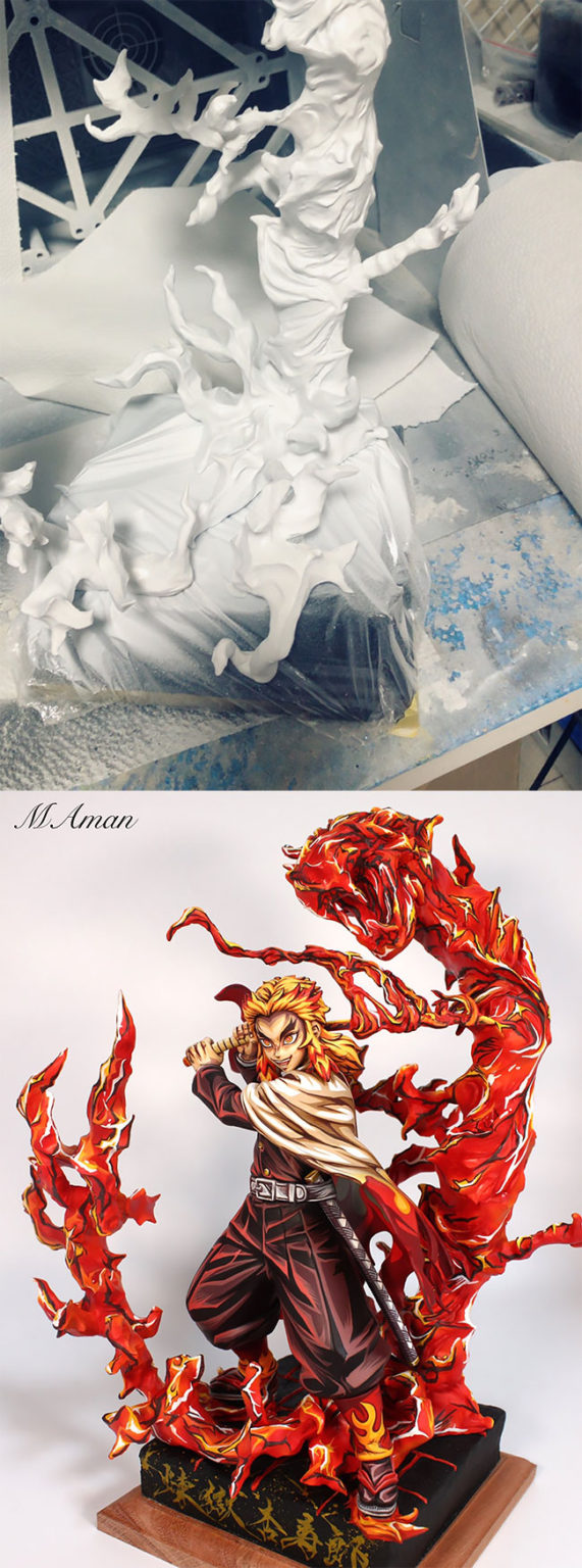 Artist Turns Generic Figurines into Ultra-Realistic Sculptures of Anime ...