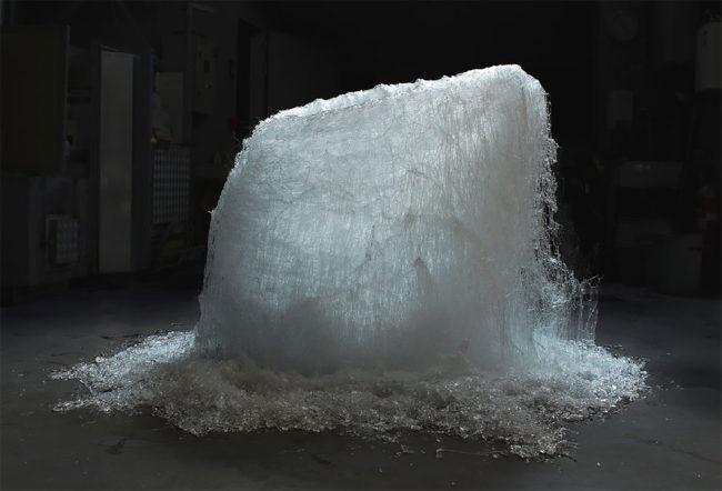 Phosphorescent Glass Sculptures Illuminate in Presence of People ...
