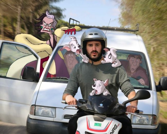 Guy Edits Disney Characters Into His Photos And The Result Looks Like ...