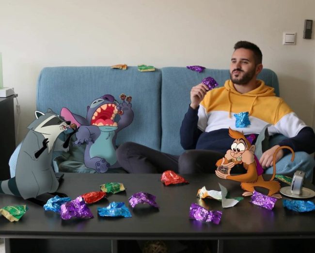 Guy Edits Disney Characters Into His Photos And The Result Looks Like ...