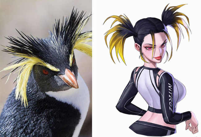 Korean Artist Transforms Animals Into Anime-Like Characters While ...