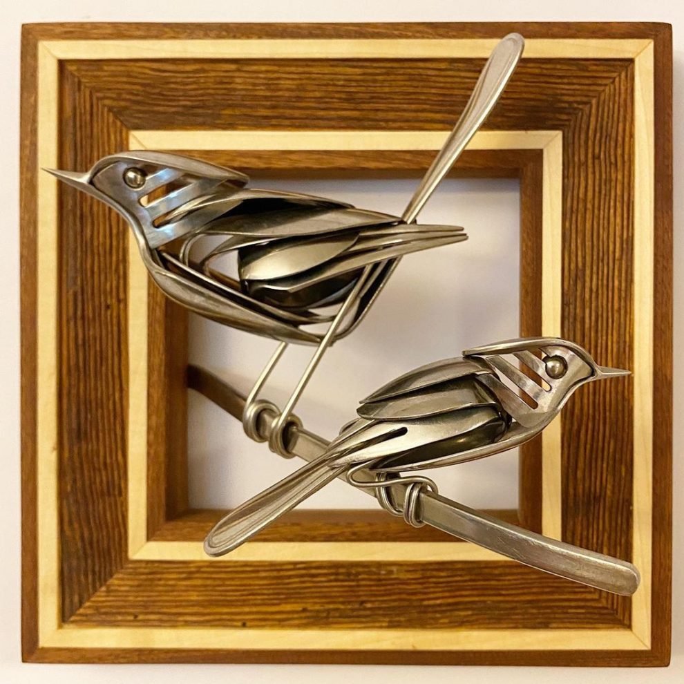 These Superb Metal Sculptures Are Made of Old Cutlery » Design You ...