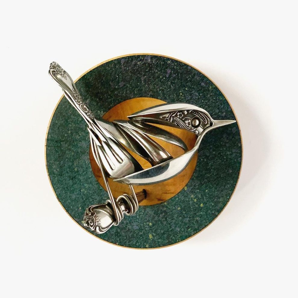 These Superb Metal Sculptures Are Made of Old Cutlery » Design You ...