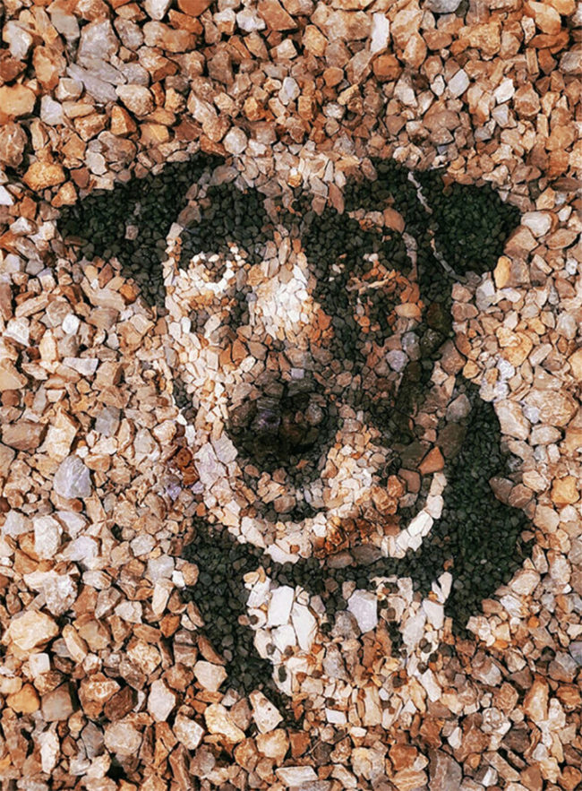 British Artist Justin Bateman Creates Intricate Art Using Pebbles ...