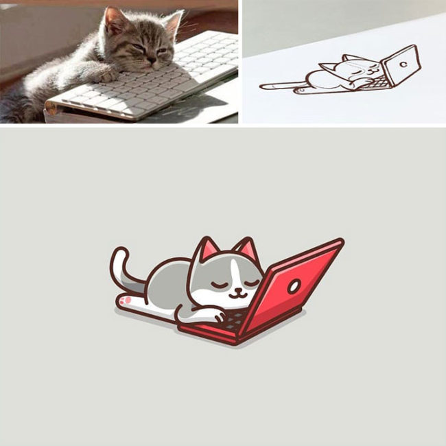 Logo Designer Creates Adorable Illustrations Inspired By All Kinds Of ...