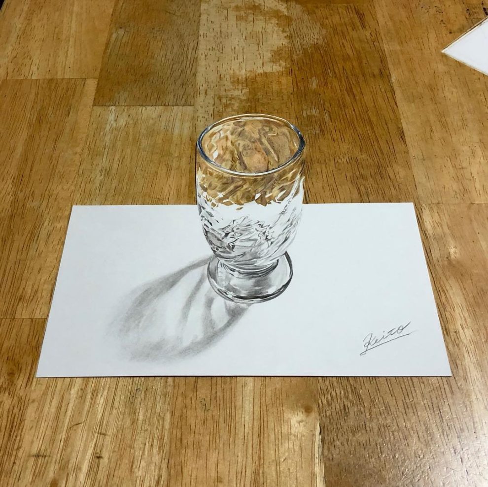 Realistic 3D Drawings By This Japanese Artist Look Like Optical ...