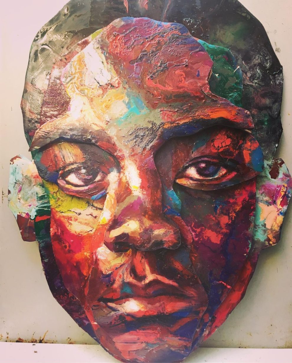 British Artist Crafts 19 Mosaic Portraits Of Real People Using Metal ...