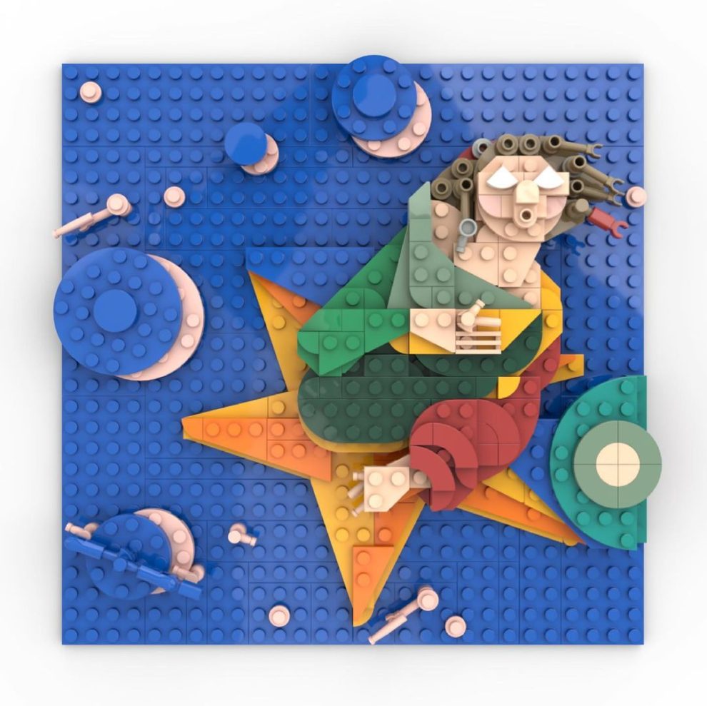 A Designer Assembled a Hundred Covers of Famous Music Albums from LEGO ...