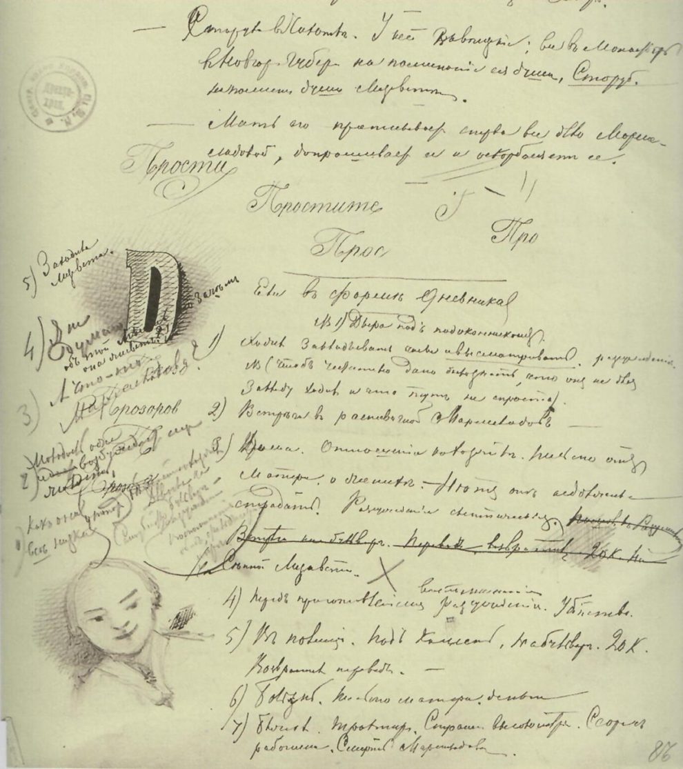 “Art of The Doodler”: Fyodor Dostoevsky Draws In His Manuscripts ...