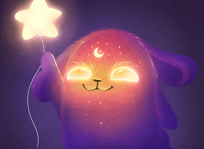 This Artist Illustrates Adorable Glowing Monsters From Outer Space ...
