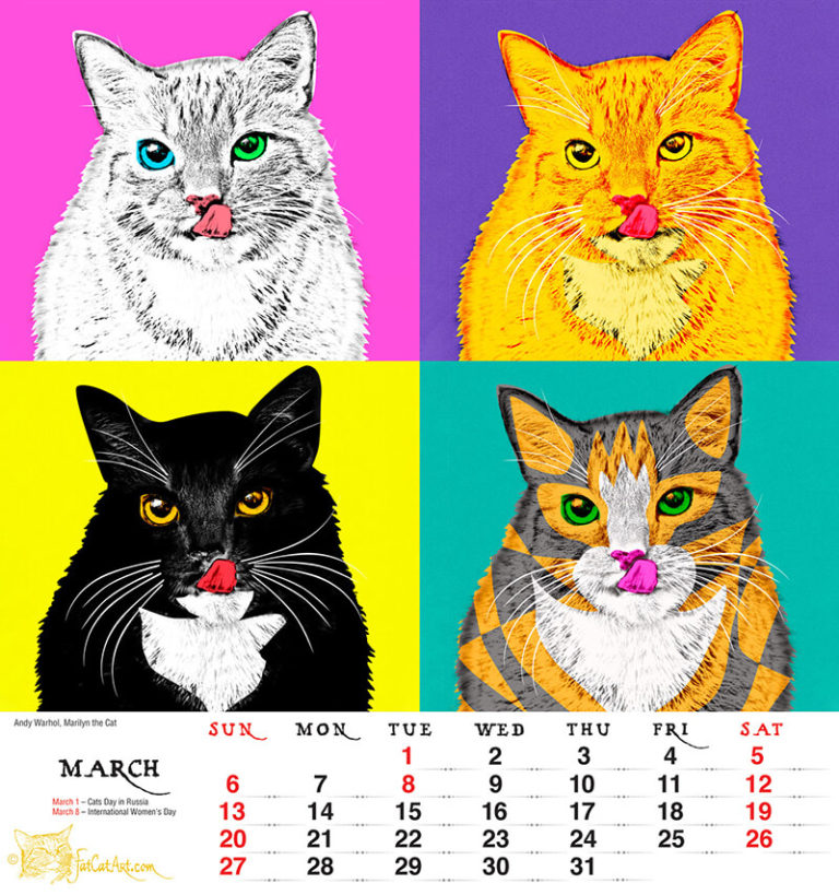 Finally, The 2022 Fat Cat Art Calendar Is Here! » Design You Trust ...